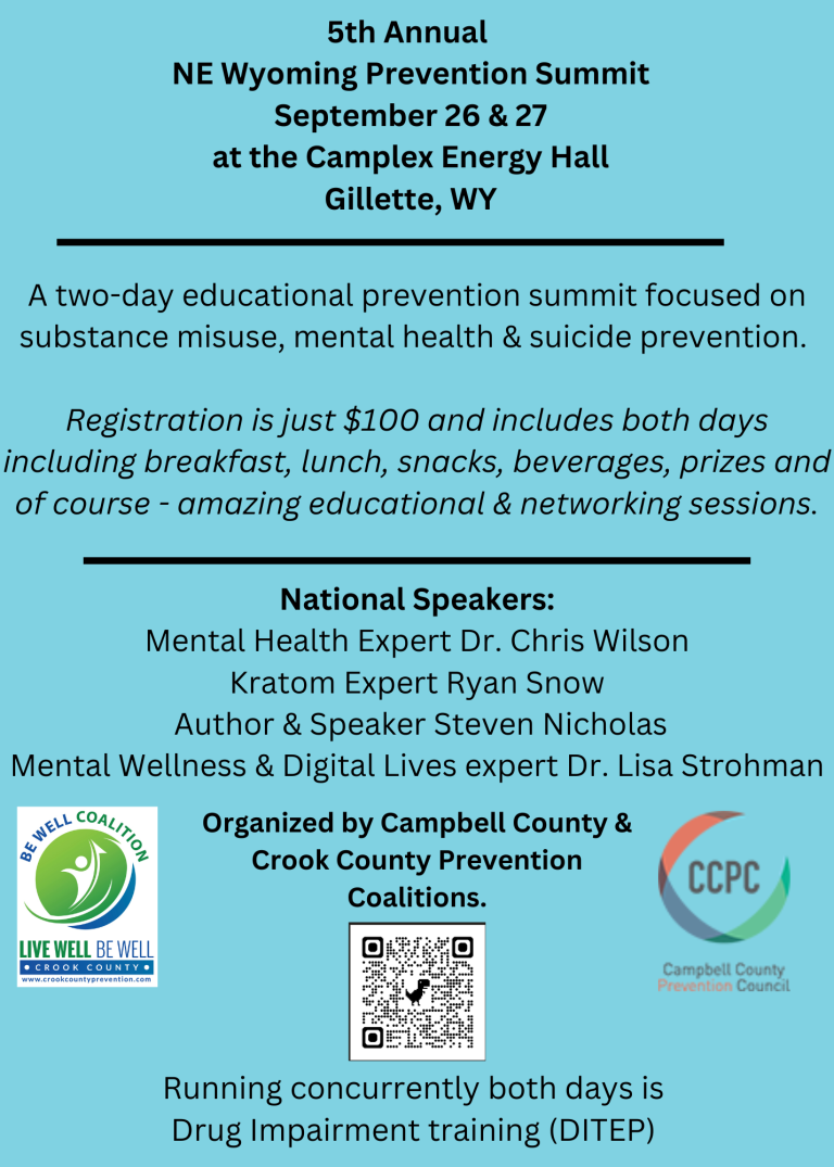 5th Annual Northeast Wyoming Prevention Summit – Campbell County Prevention